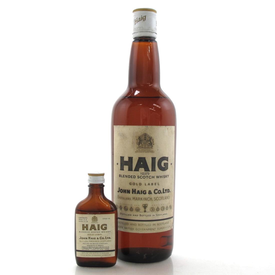 Haig Gold Label 1960s / including Miniature Whisky | Whisky Auctioneer