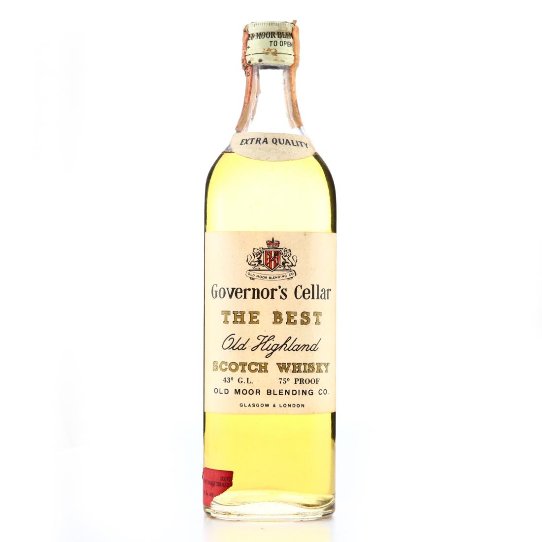 Governor's Cellar Highland Scotch Whisky 1970's Whisky | Whisky Auctioneer