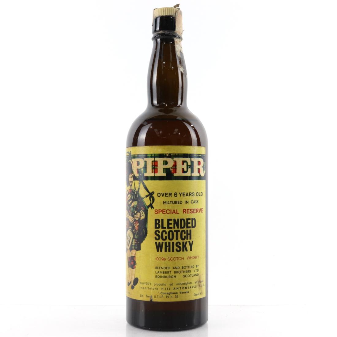 Piper 6 Year Old Special Reserve 1970s Whisky | Whisky Auctioneer