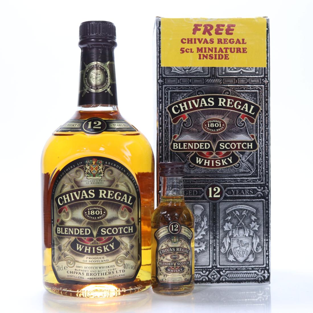 Chivas Regal 12 Year Old 70cl & Miniature 5cl Whisky | Whisky Auctioneer