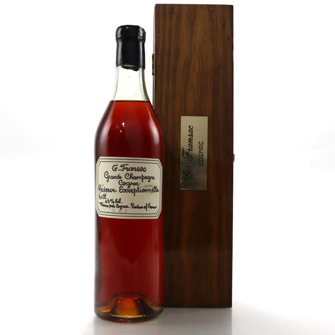 G. Fransac Grande Champagne Cognac Reserve Exceptionnelle Whisky ...