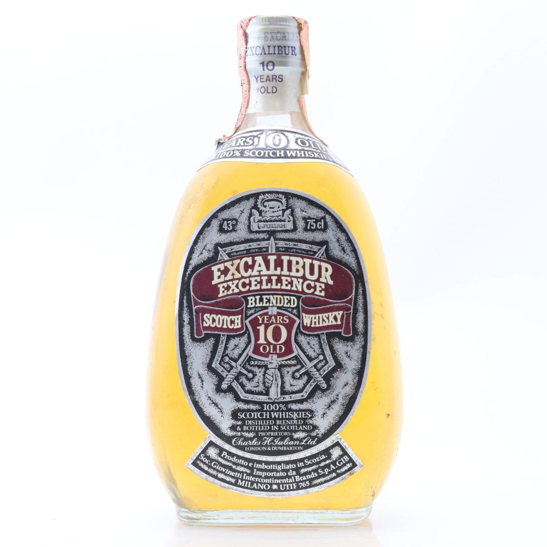 Excalibur Excellence 10 Year Old 1980s Whisky | Whisky Auctioneer