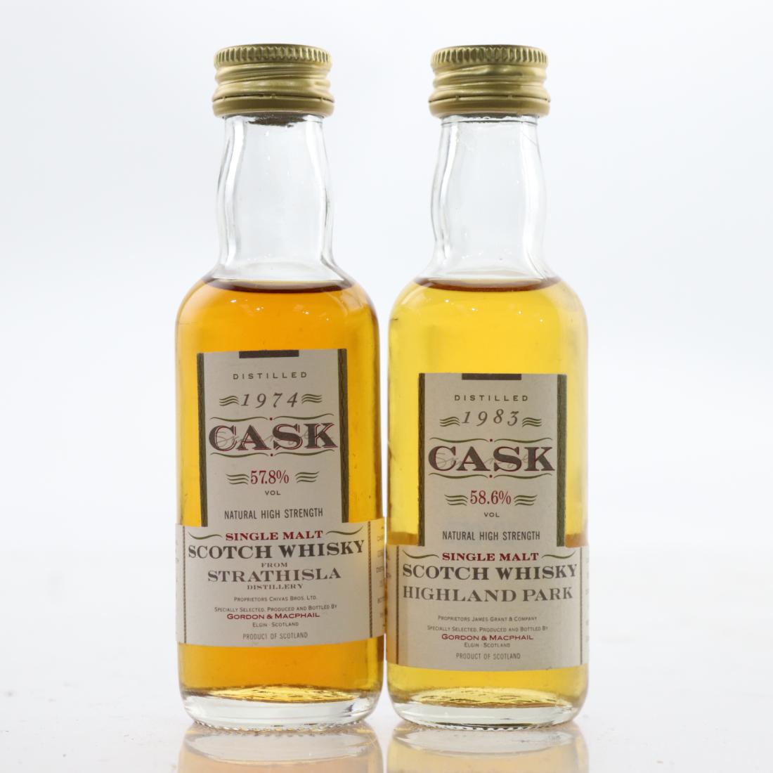 Cask Strength Miniature Selection - including Highland Park 1983 Whisky ...