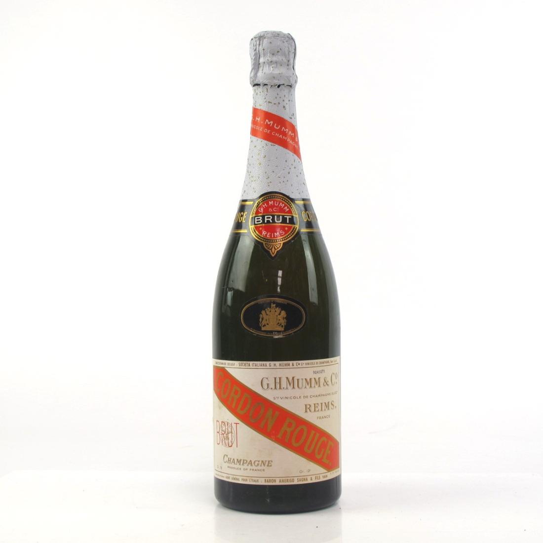 Mumm & Co Cordon Rouge Champagne Circa 1970s Whisky | Whisky Auctioneer