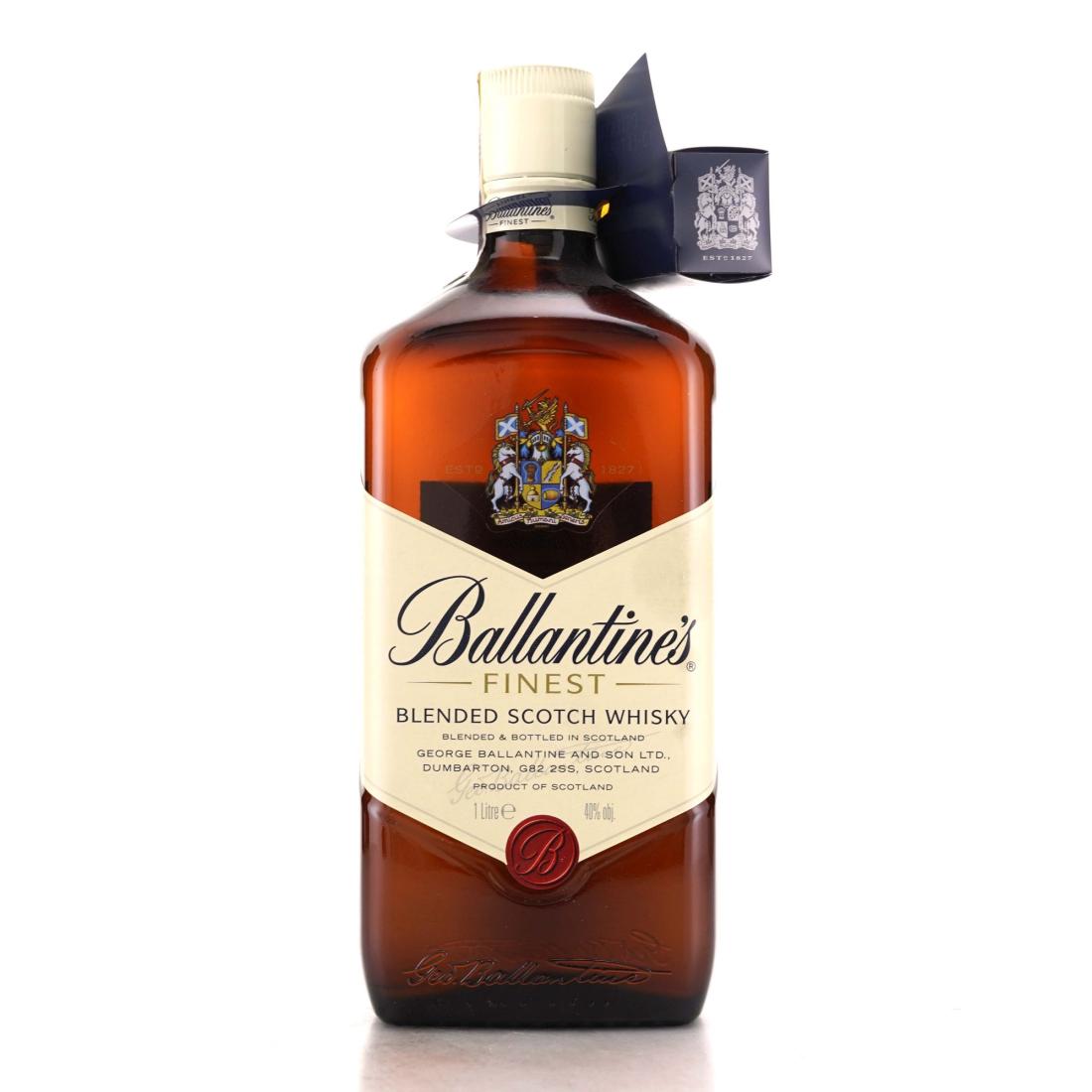 Ballantine's Finest Scotch Whisky 1 Litre / Includes 12 Year Old Miniature Whisky | Whisky ...