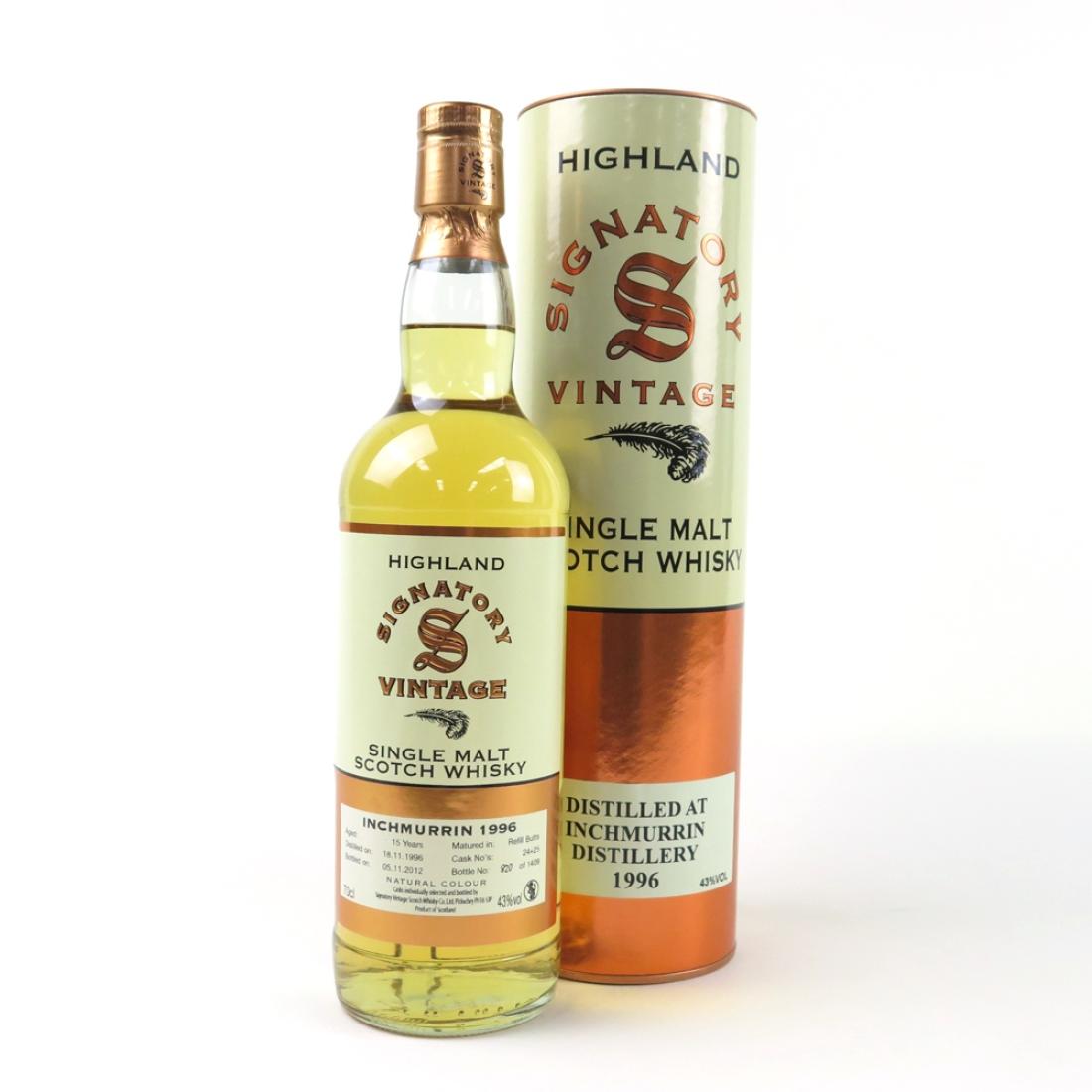 Inchmurrin / Loch Lomond 1996 Signatory Vintage 15 Year Old Whisky ...